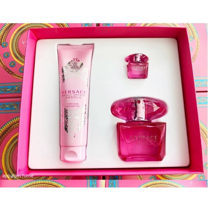 ของแท้????%????(3items)เซ็ทน้ำหอม Versace Bright Crystal Absolu Gift ...