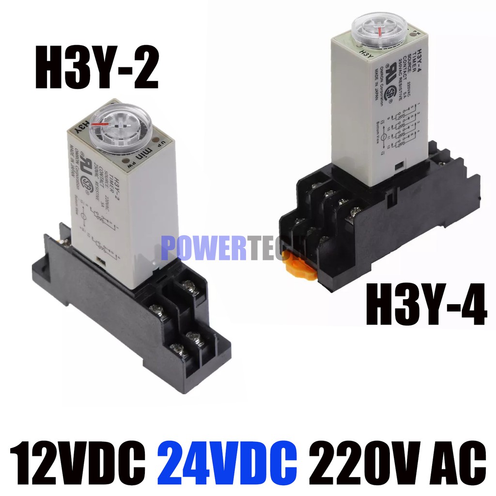 AC 220V H3Y -2 Timer Relay Time Relay with Base Socket | Shopee Thailand