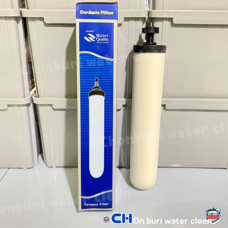 ไส้กรองน้ำ CERAMIC FILTER 10 นิ้ว x 2 นิ้ว 0.3 Micron หัวเกลียว ...