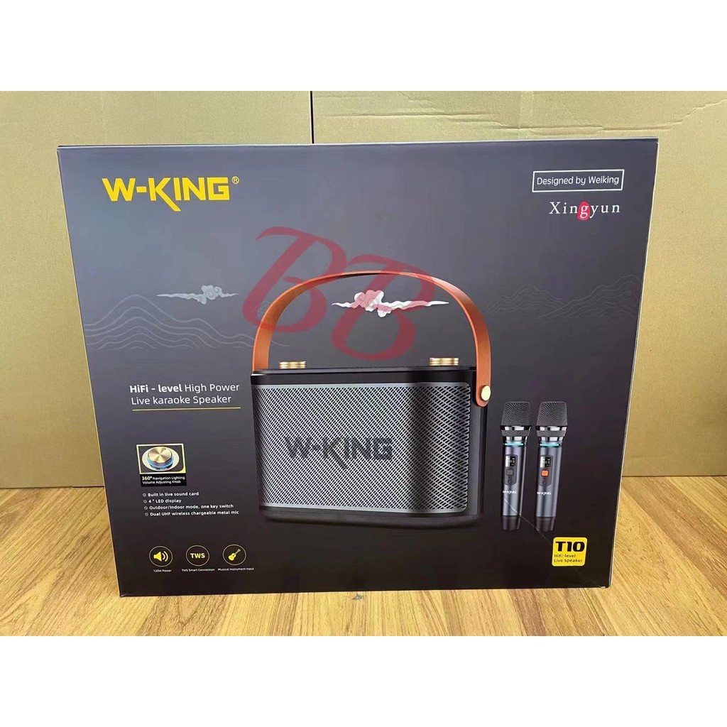 ของแท้100 W-king T10 H10ลำโพงบลูทูธ กำลังขับ120W เบสแน่น Bluetooth ...