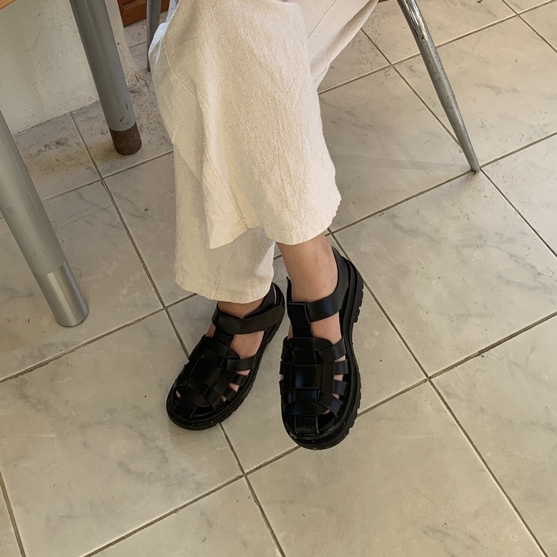 ลดเหลือ 484.- ???????????????? 1015TA4J2 charlie shoes รองเท้าหนังสาน ...
