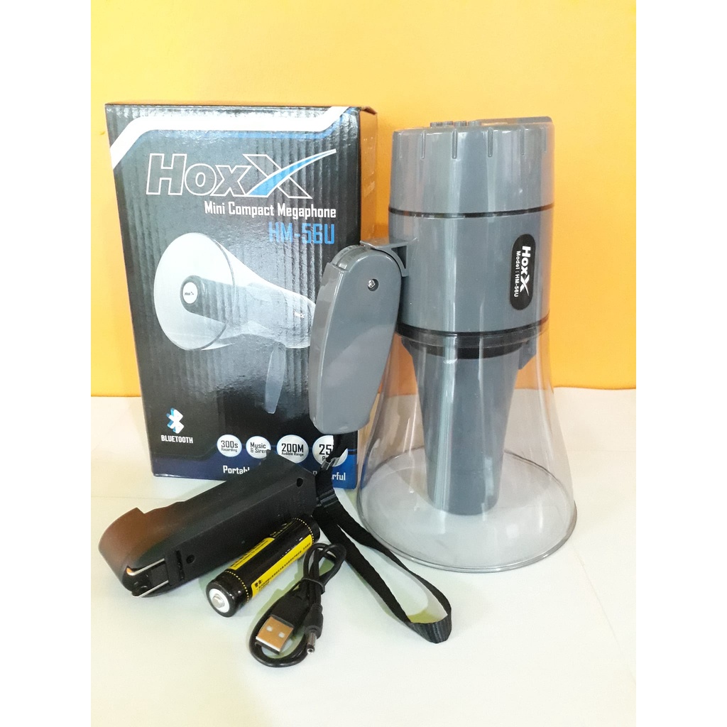 โทรโข่ง HOXX HM-56U ขนาด 5 นิ้ว USB SD การ์ด ไซเรน บันทึกเสียงได้.. - thaionline2020 - ThaiPick