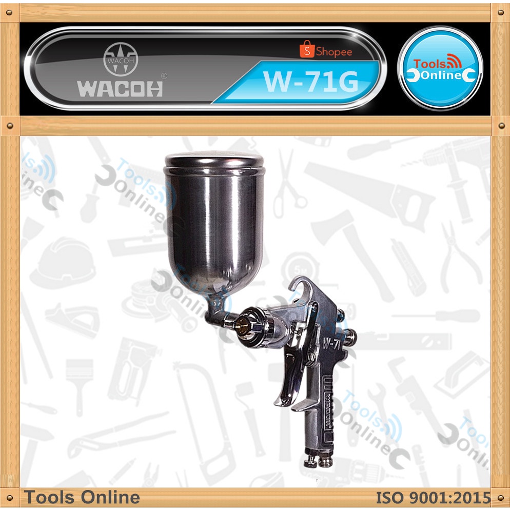 WACOH กาพ่นสีบน รุ่น W-71G ขนาด 400cm3 กาบน กาพ่นสี พ่นสีลม | Shopee Thailand