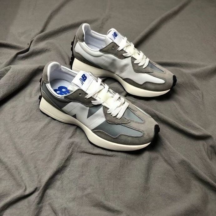 ☇NB หญิงย้อนยุครองเท้าพ่อ New Balance MS327 สีเกลือทะเลดั้งเดิม ...
