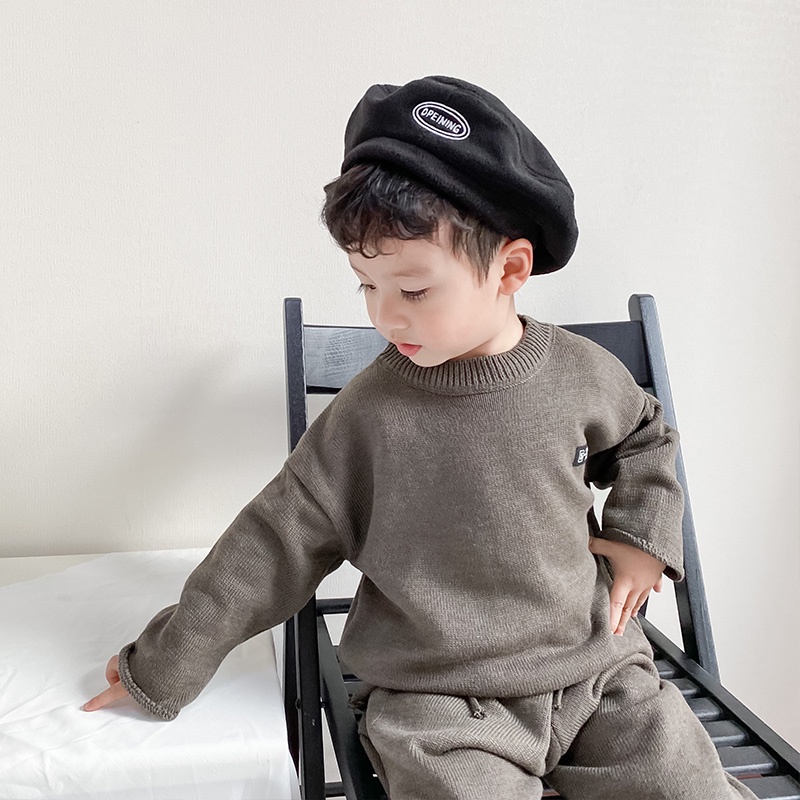 Children Winter Berets Peaked Hats Spring Autumn Boys Girls Toddler ...