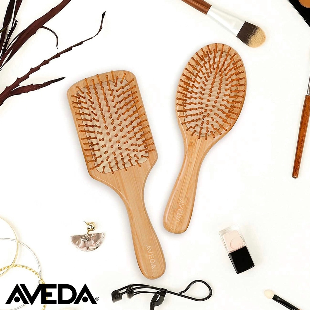 Aveda wood Comb แปรงหวีผมบำรุงเส้นผมหนังศรีษะ New-Avada สี Bamboo Wood ...