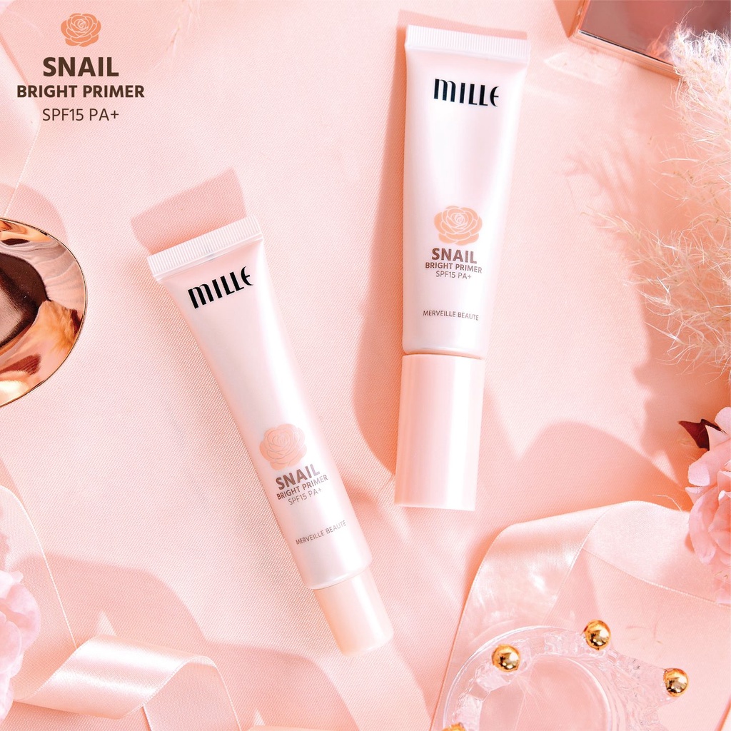 Mille ไพรเมอร์คอลลาเจน Snail Bright Primer 6g. - millethailand - ThaiPick