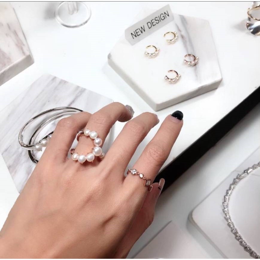 SWAN - Multi shape ring แหวนเงินแท้ ฝังเพชรคิวบิกเซอร์โคเนีย cubic zirconia - swanthailand ...