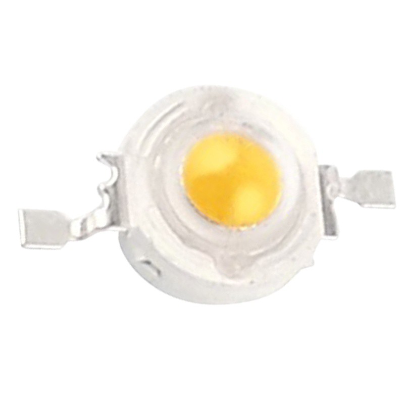 10 Pieces High Power 2 Pin 3W Warm White LED Bead Emitters 100-110Lm T1 ...