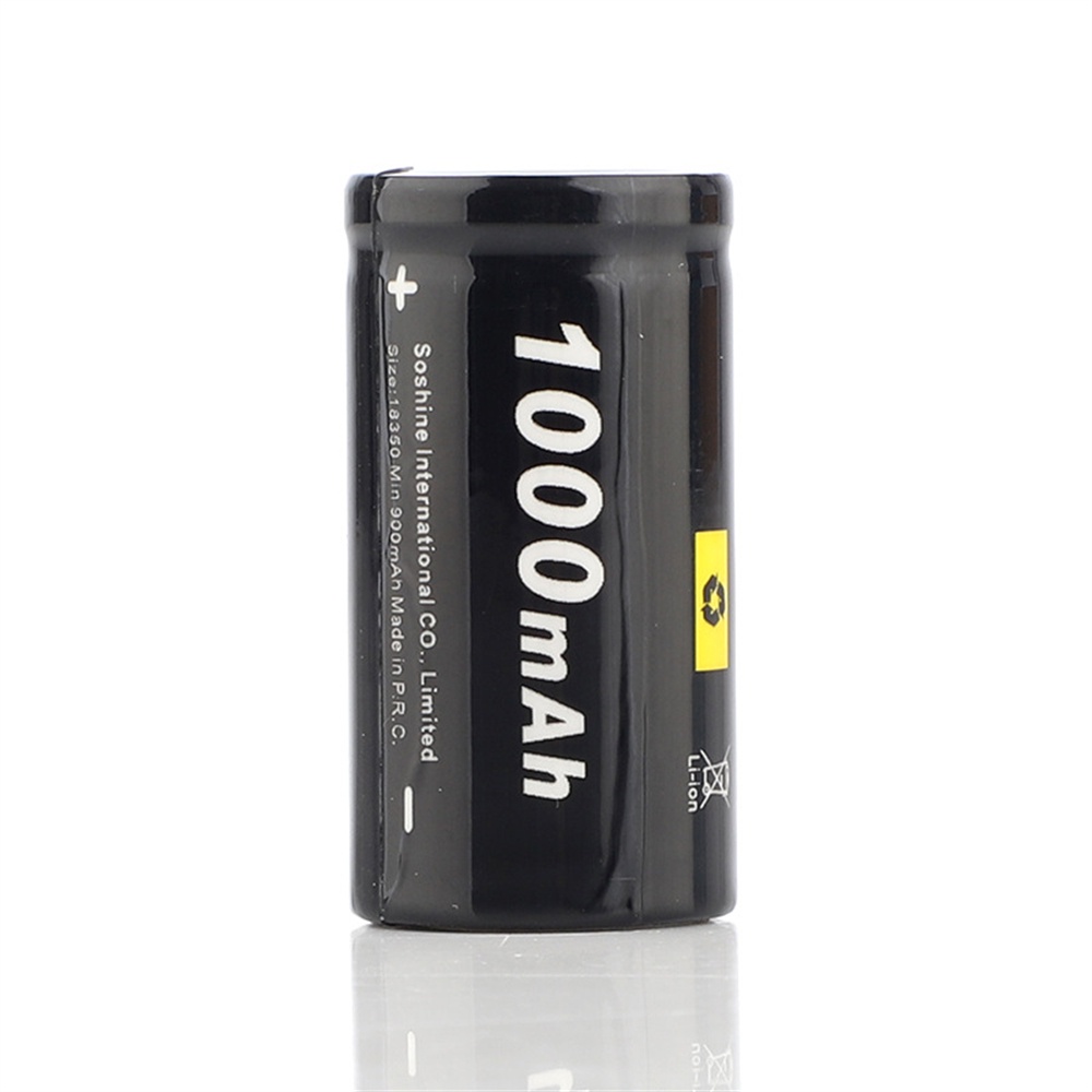 แบตเตอรี่ชาร์จOriginal 18350 Rechargeable Battery 3.7V 1000mAh Li-ion ...