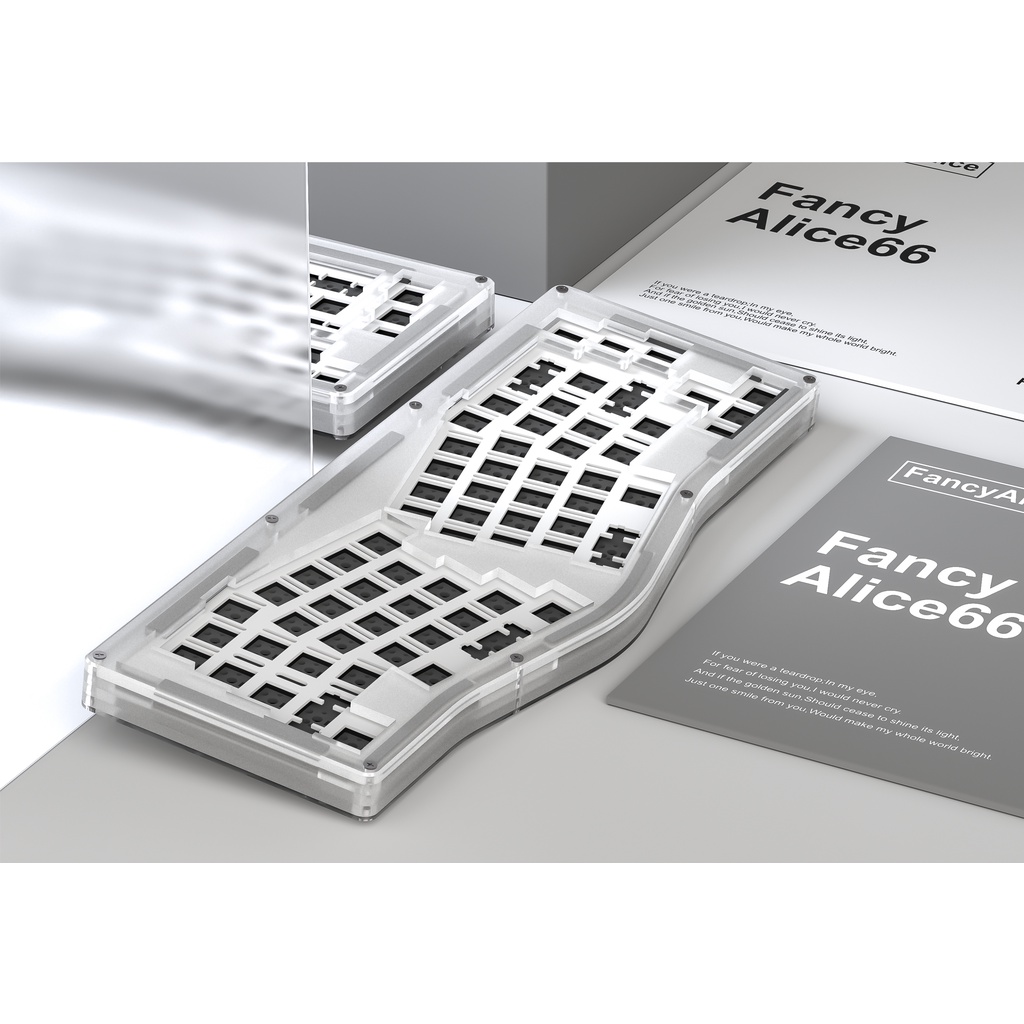 FancyAlice66 Customized Mechanical Keyboard Kit Alice Layout Support ...