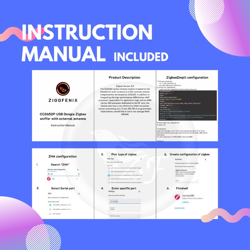 CC2652P USB Dongle Zigbee sniffer ZHA and Zigbee2mqtt Firmware and ...