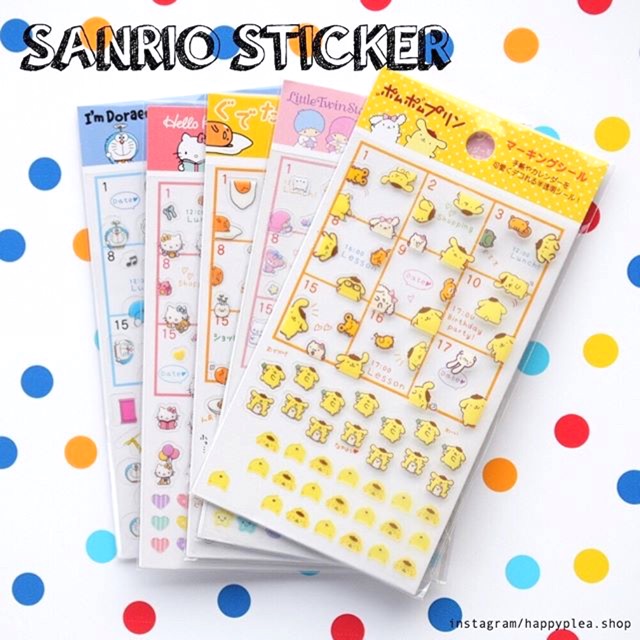 Sanrio sticker สติ๊กเกอร์ซานริโอ | Shopee Thailand