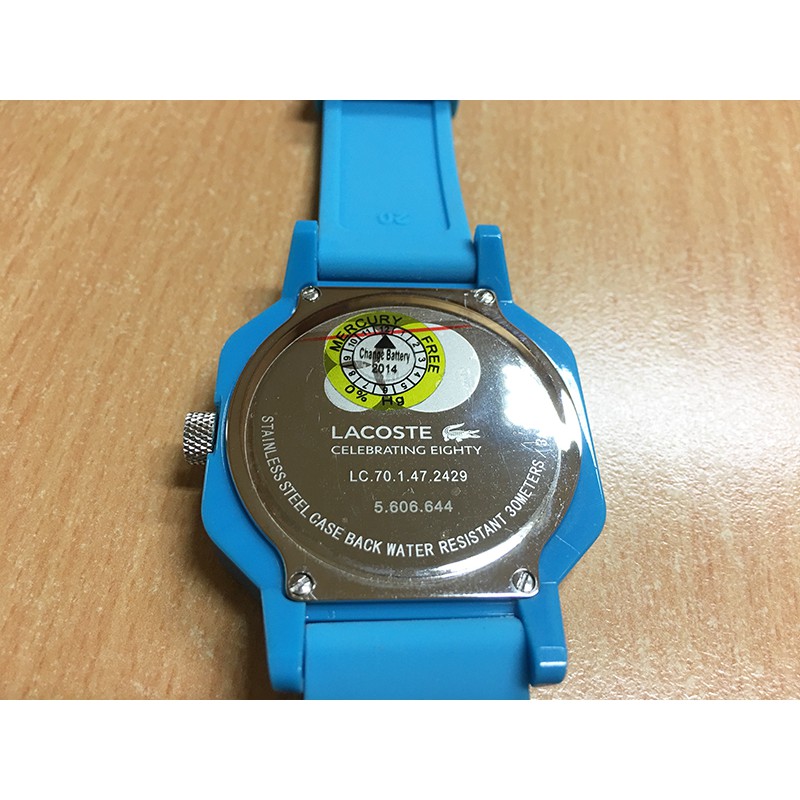 (USED:สภาพดีมาก) นาฬิกา Lacoste ครบรอบ 80 ปี (80th Anniversary) Blue ...