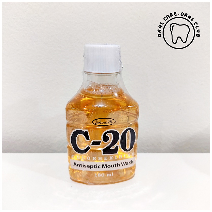 น้ำยาบ้วนปากซี20 สีเหลือง C20 Yellow ดูแลช่องปาก กลั้วปาก ลดคราบ ช่อง ...