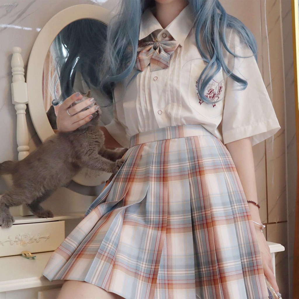 JK clothes 1 spot drop jk uniform lattice skirt original Genuine top ...