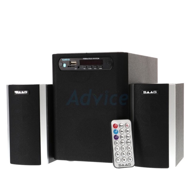 ลำโพง SAAG (Prime 2.1) + BLUETOOTH, FM,USB Black | Shopee Thailand