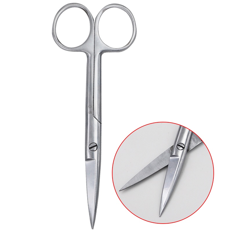 14cm16cm18cm Stainless Steel Surgical Scissors Straight Curved Tip Head ...