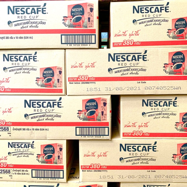 ยกลัง 18 กล่อง เนสกาแฟเรดคัพ 380 กรัม Shopee Thailand