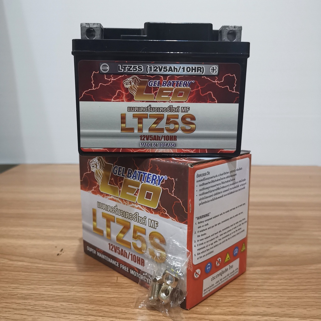 LEO BATTERY แท้ แบตเตอรี่แห้ง LTZ-5S 5A สำหรับมอเตอร์ไซค์ ใช้กับ ...
