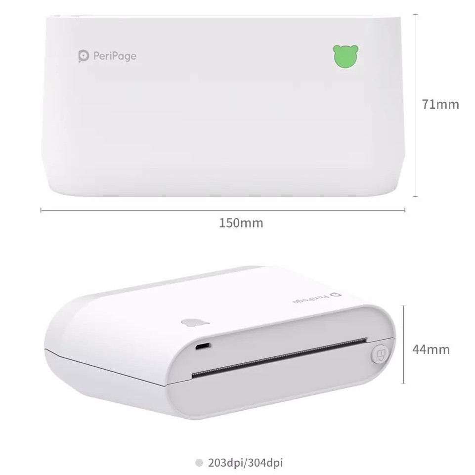 เครื่องใหญ่ PeriPage A9 MAX เครื่องปริ้นพกพา เครื่องปริ้นไร้หมึก หน้ากว้าง 107 mm. Peripage x ...