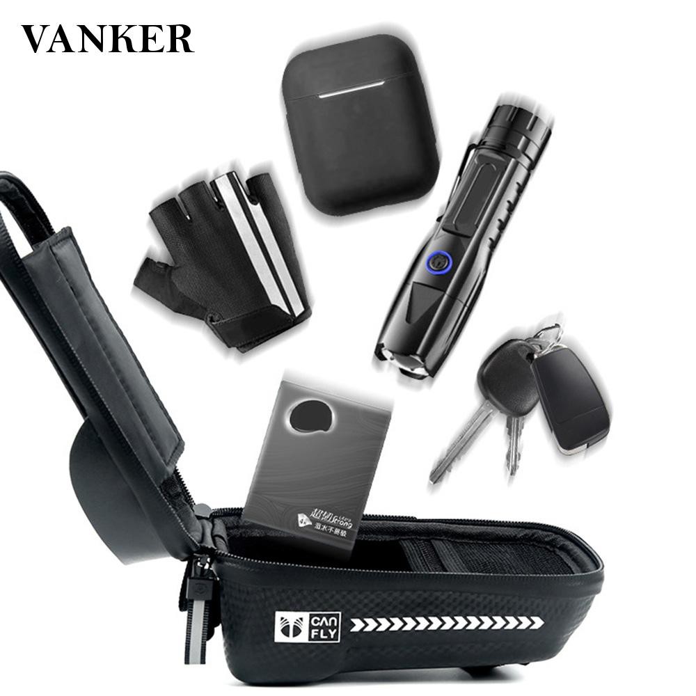 Vanker - กระเป๋าติดแฮนด์จักรยานกันน้ําสีดํา - vanker.th - ThaiPick