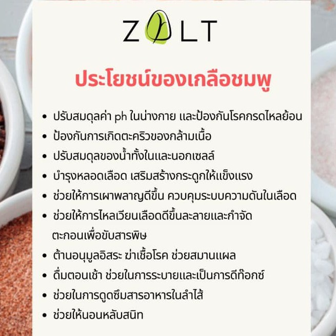 ZALT เกลือหิมาลายันสีชมพู แบบละเอียด - theorganique - ThaiPick