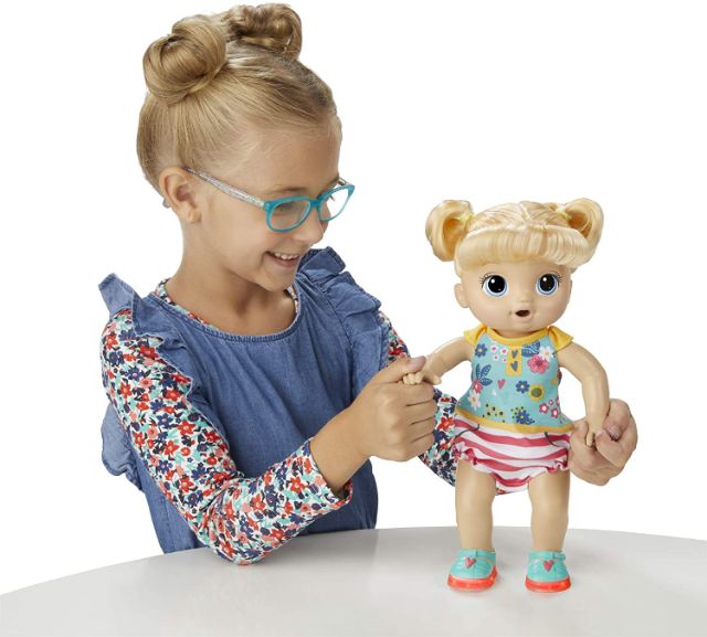 Baby Alive Step N Giggle Baby Blonde Hair Doll with Light-Up Shoes ...