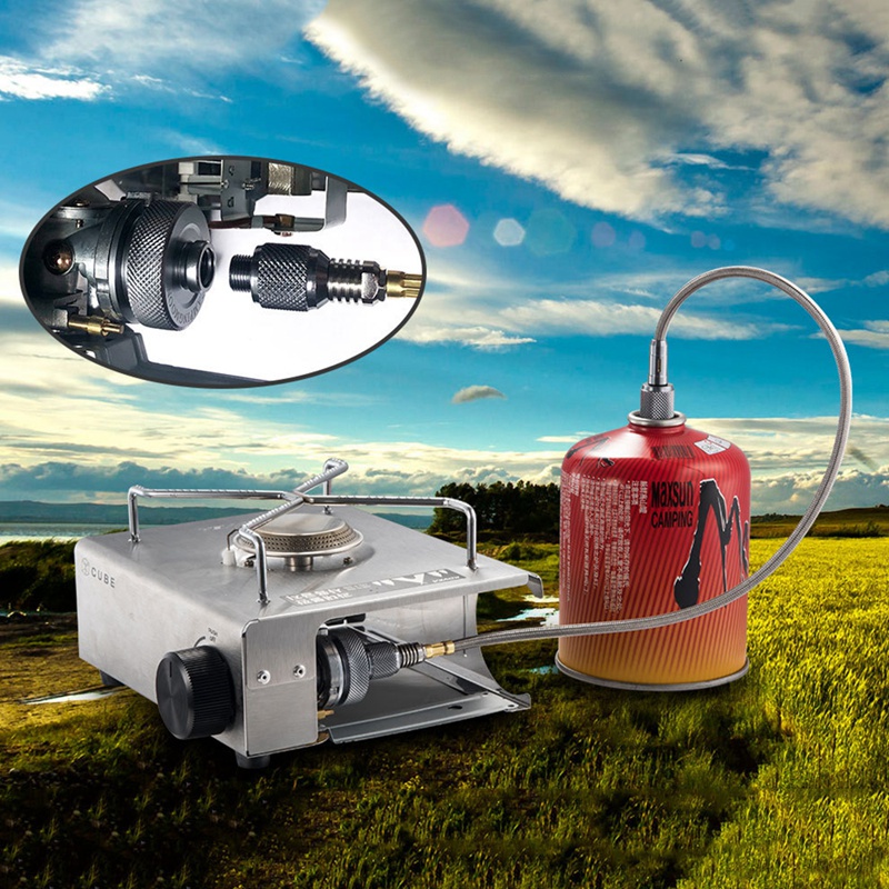 CAMPINGMOON Outdoor Aluminum Alloy Card to Alpine Converter Gas Tank ...