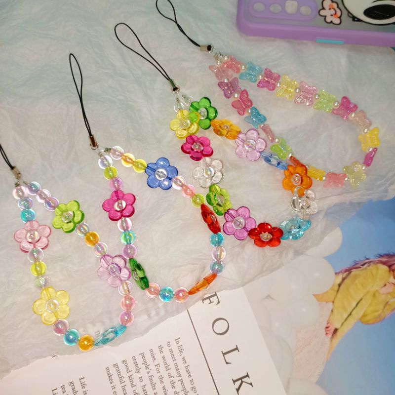 สายคล้องมือถือ ดอกไม้สดใส - mod.soawanee - ThaiPick