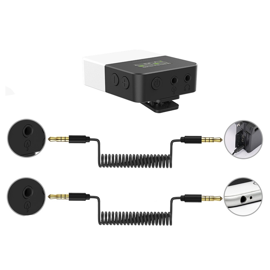 MAMEN KT-W1 Duo UHF Wireless Microphone ไมค์โครโฟนไร้สายสำหรับกล้องและ ...