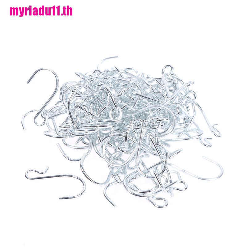 Mrth100pcs Small S Shape Hook Christmas Decorations Hanging Pothook ...