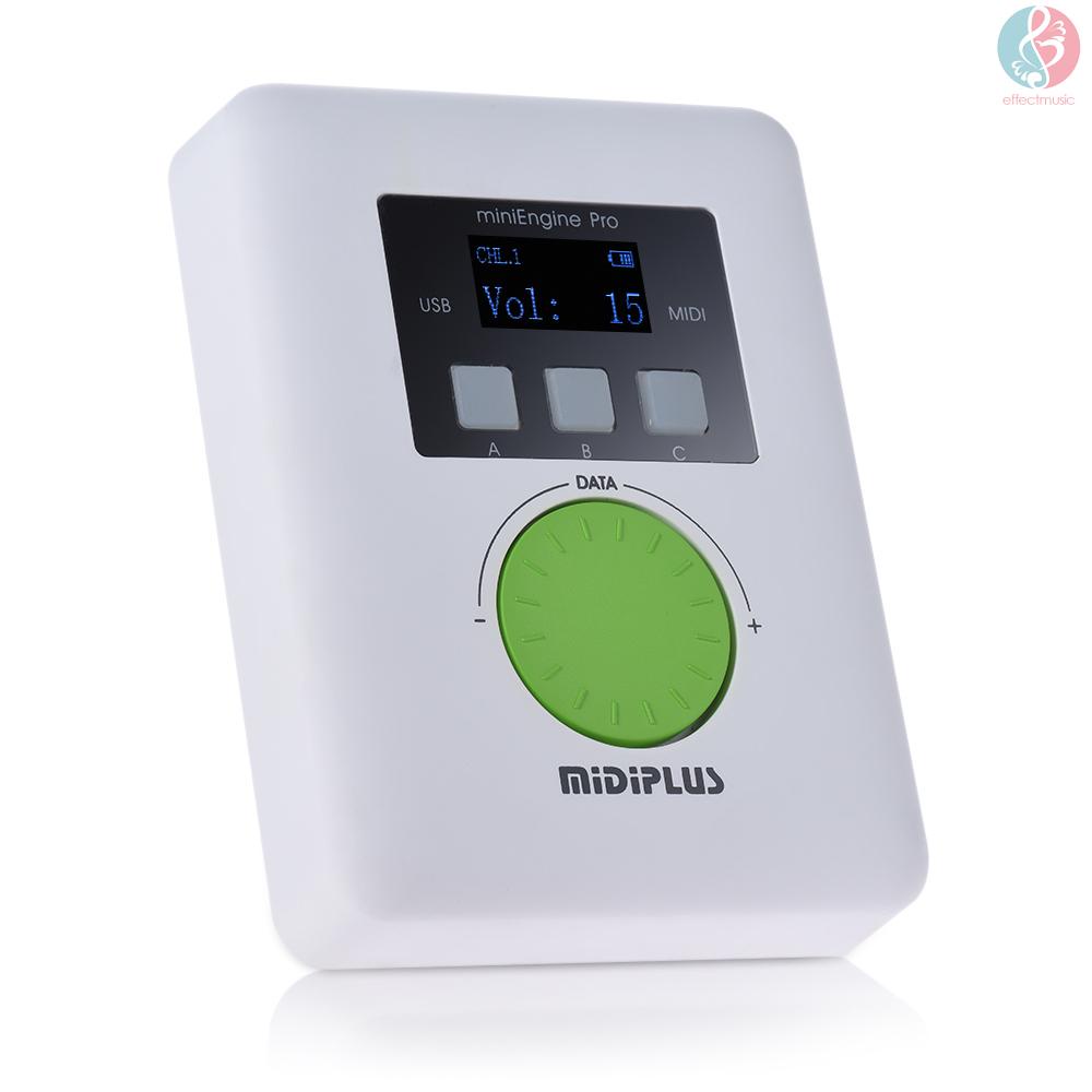 Midiplus Miniengine Pro โมดูลเสียงภายนอก Usb แบบชาร์จในตัวแบตเตอรี่ ...