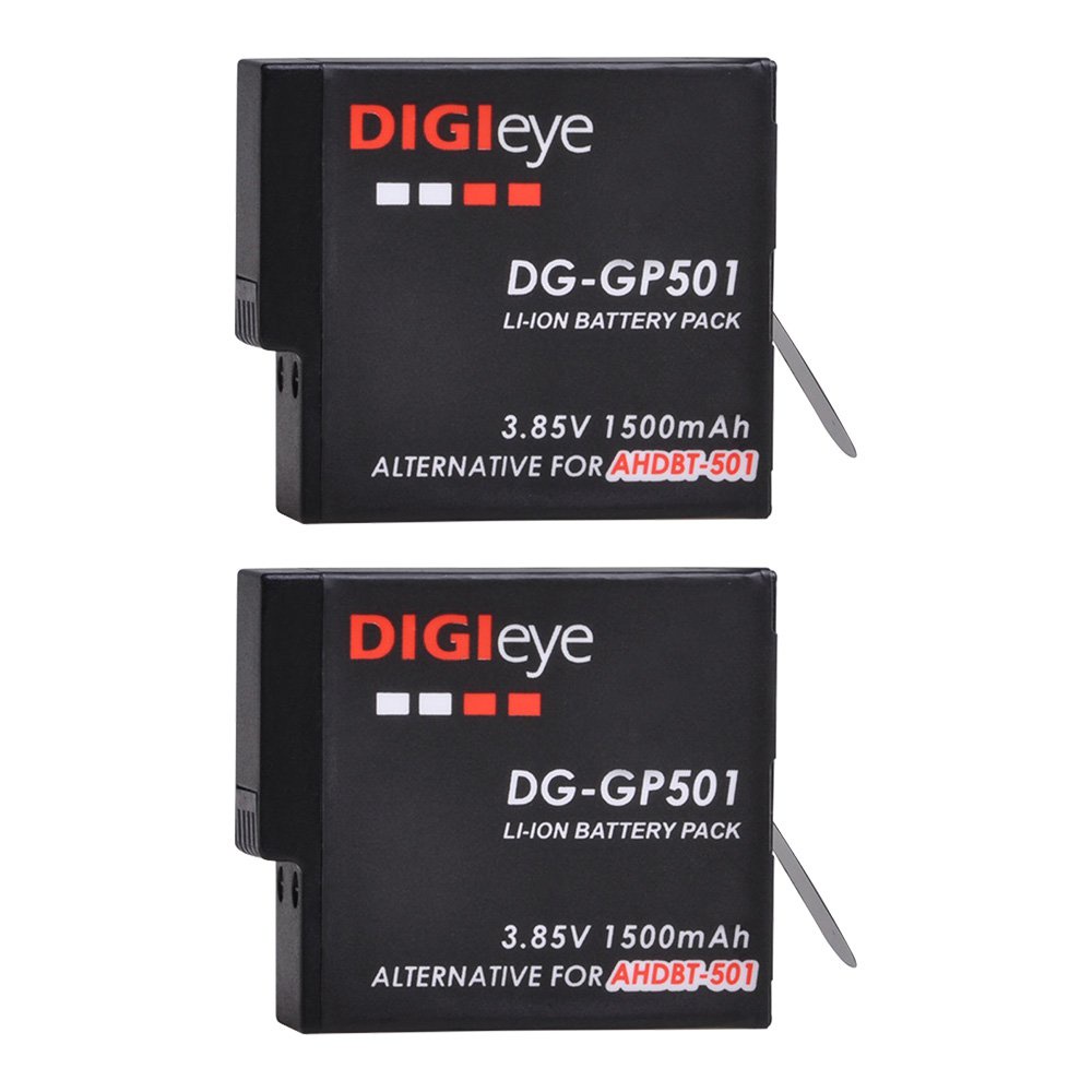 1500mAh AHDBT-501 Battery for Gopro Hero 567 Go pro Hero 5 Hero 6 Hero ...