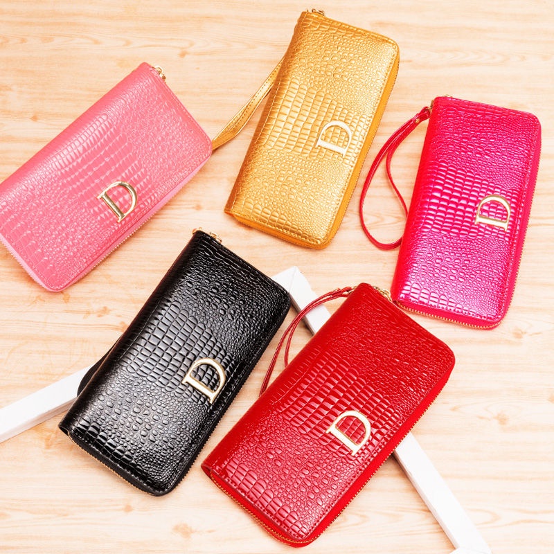 กระเป๋าสตางค์ผู้หญิงกระเป๋าสตางค์หนังผู้หญิงแท้หนังยาวผู้หญิง 2021 ใหม่ ...