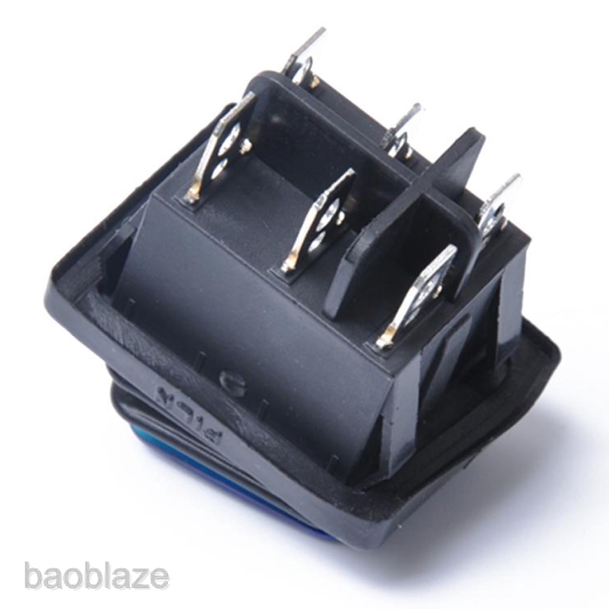 4pcs 6 Pin On/Off/On 3 Position Rocker Power Switch With Backlight ...
