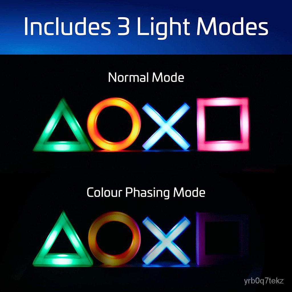 Paladone Playstation Icons Light Playstation Logo Shape LED Light PS ...