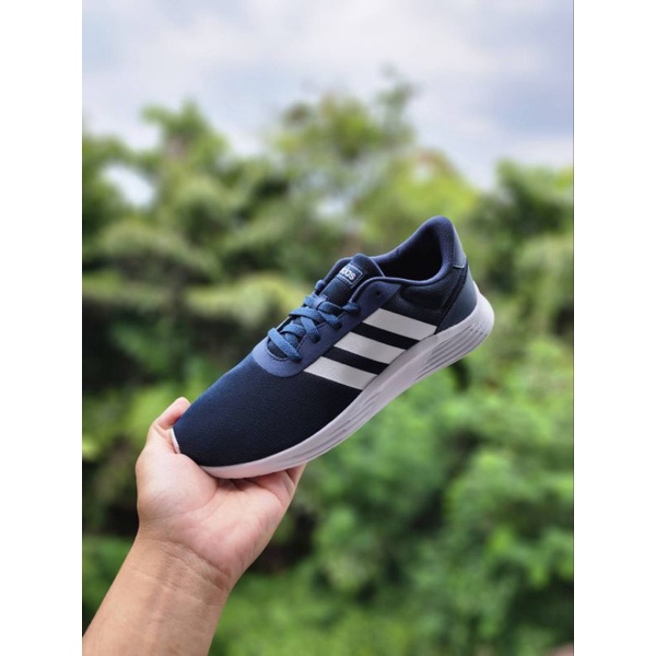 Adidas Lite Racer 2.0 สีกรมวิ่ง ลำลอง น้ำหนักเบา - meijikojung - ThaiPick