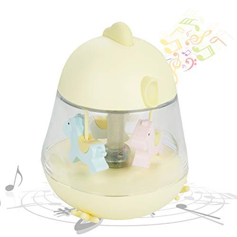 Carousel Music Box, Press Sensor LED Night Lights with USB Charging, 7 ...