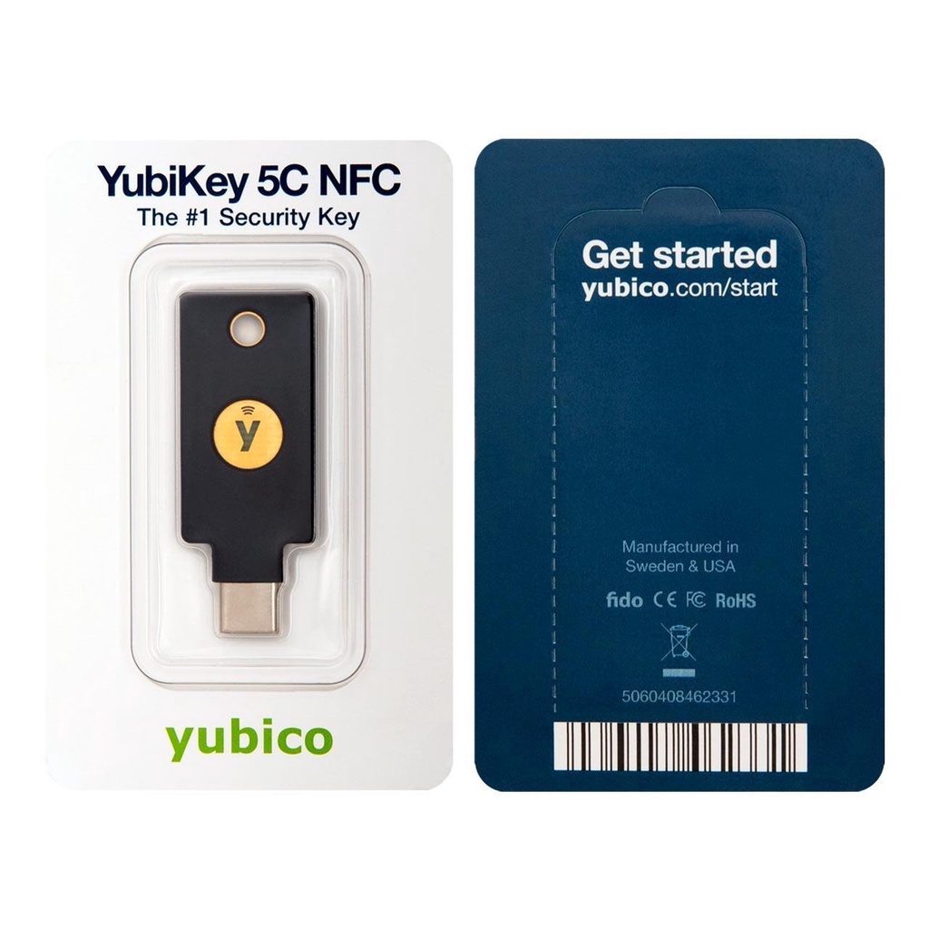 Yubico Yubikey 5c Nfc Two Factor Authentication Security Key Usb C Nfc Shopee Thailand
