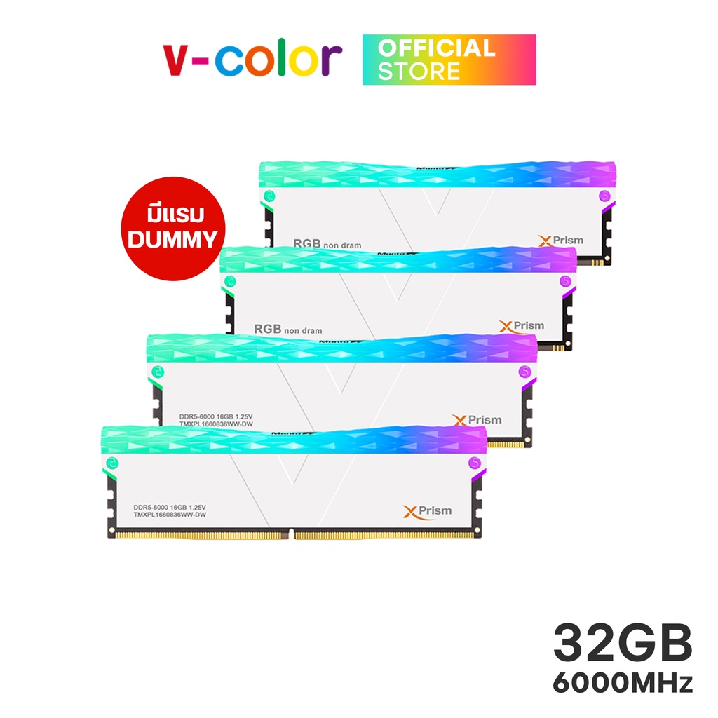 v-color RAM PC SCCManta XPrism RGB 32GB (16GBx20GBx2) DDR5 Bus 6000MHz ...