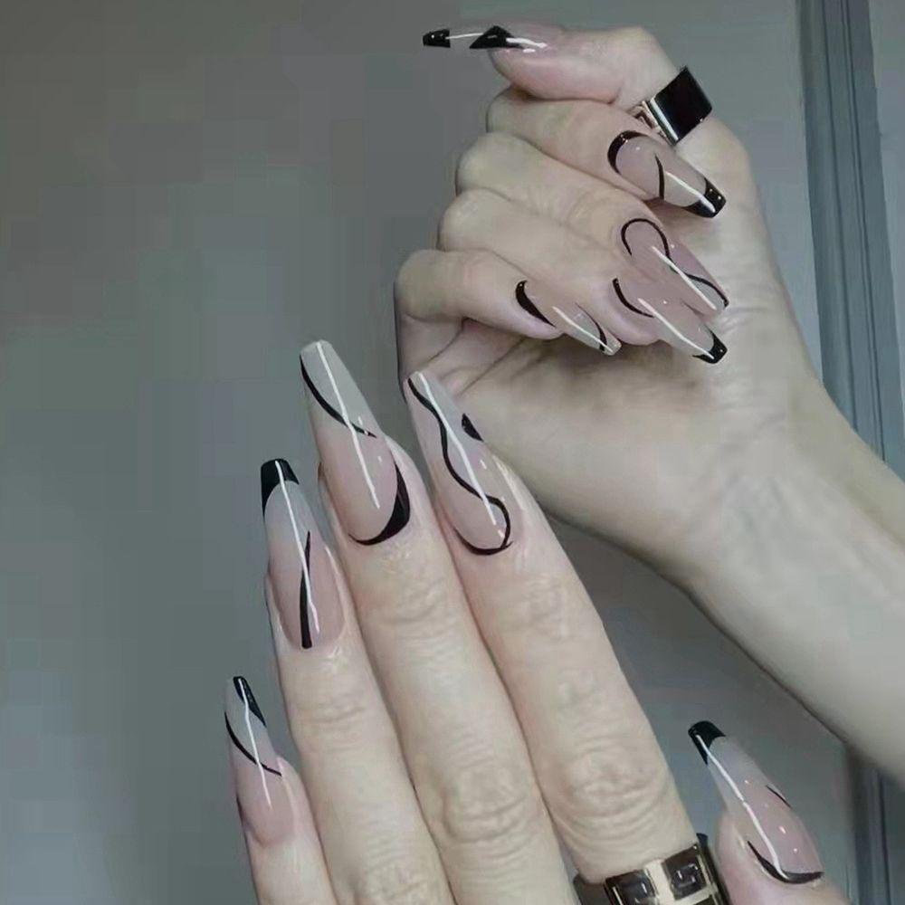 Borag เล็บปลอม ถอดออกได้ ลายดอกไม้ 24 ชิ้นกล่อง - borage.th - ThaiPick