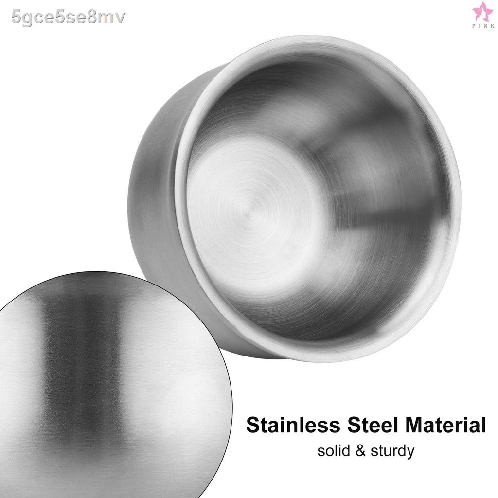 IIK-Stainless Steel Soap Cup Bowl Shaving Mug Bowl Barber Beard Razor ...