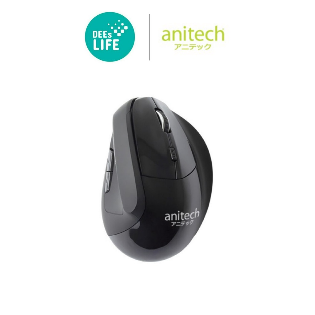 Anitech เมาส์สุขภาพ จับแนวตั้ง Ergonomic design Silent Click รุ่น W225 ...