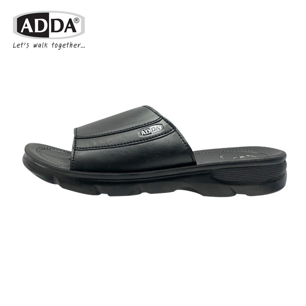ADDA รุ่น 7C01 รองเท้าแตะหนัง PU ใส่สบายพื้นหนานุ่ม เบอร์ 39-45 (ดำ ...