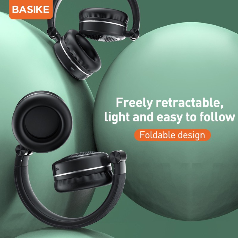 BASIKE TW75 หูฟังเกมมิ่ง มีไมค์ Gaming Headset หูฟัง คอมพ Stereo ...