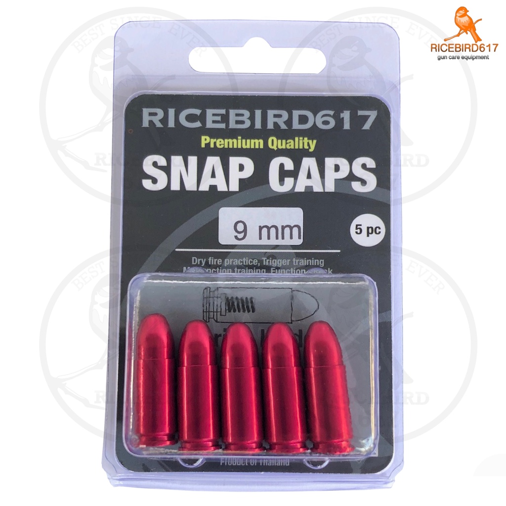 ลูกดัมมี่ Ricebird617 Snap Caps 9 มม .38 Special .40 SW .45 ACP 12 Ga ...