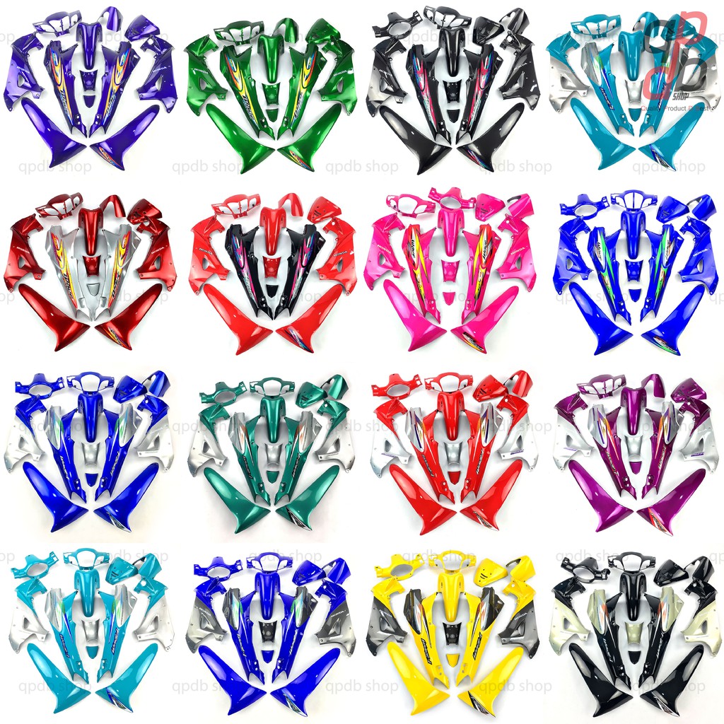 QPDB ชุดสีเวฟ125s 125R wave125s / wave125R กุญแจกลม/เหลี่ยม(กุญแจเล็ก ...