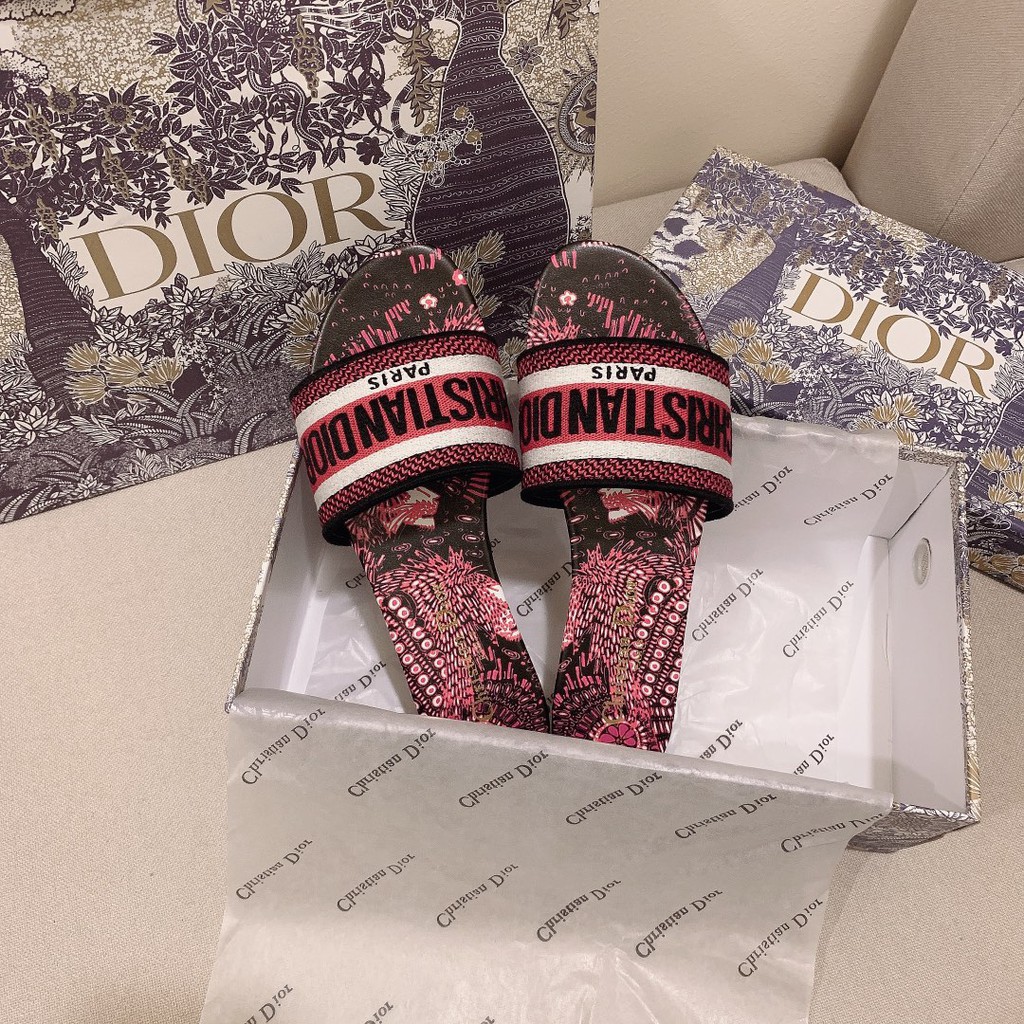 DIOR summer holiday series embroidery sandal casual flip slipper part3 ...