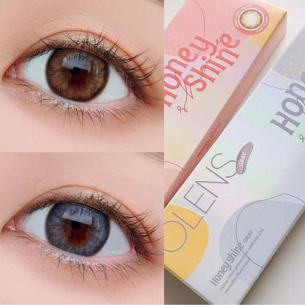 [พร้อมส่ง] Olens รายวัน รุ่น honey shine brown / gray กล่องละ 5 คู่ ...